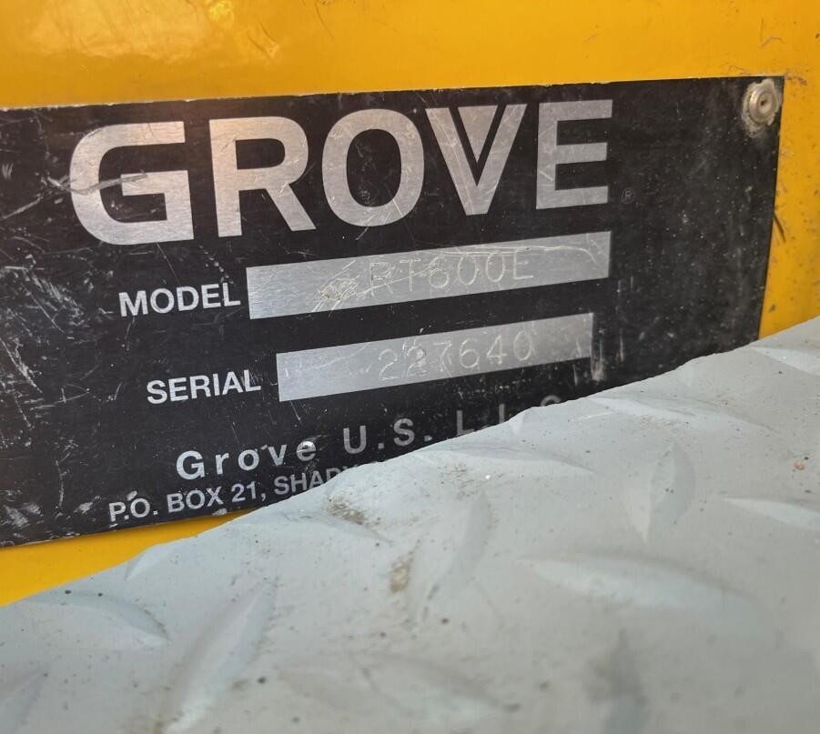 2007 - Grove RT 600E for sale in United States, Houston